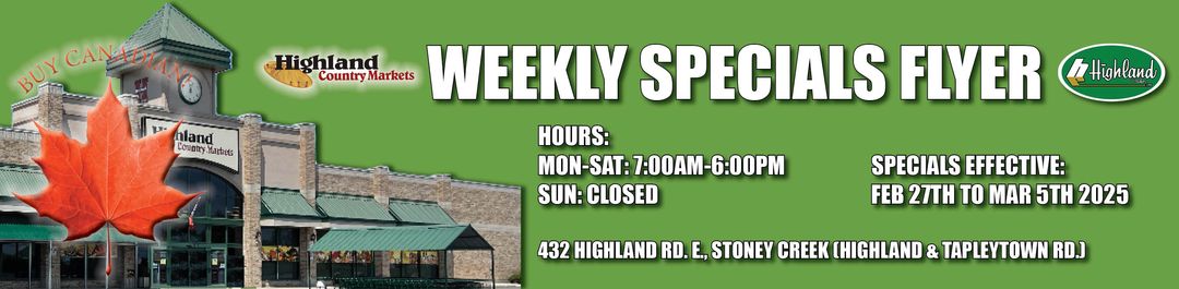 Weekly Specials Flyer