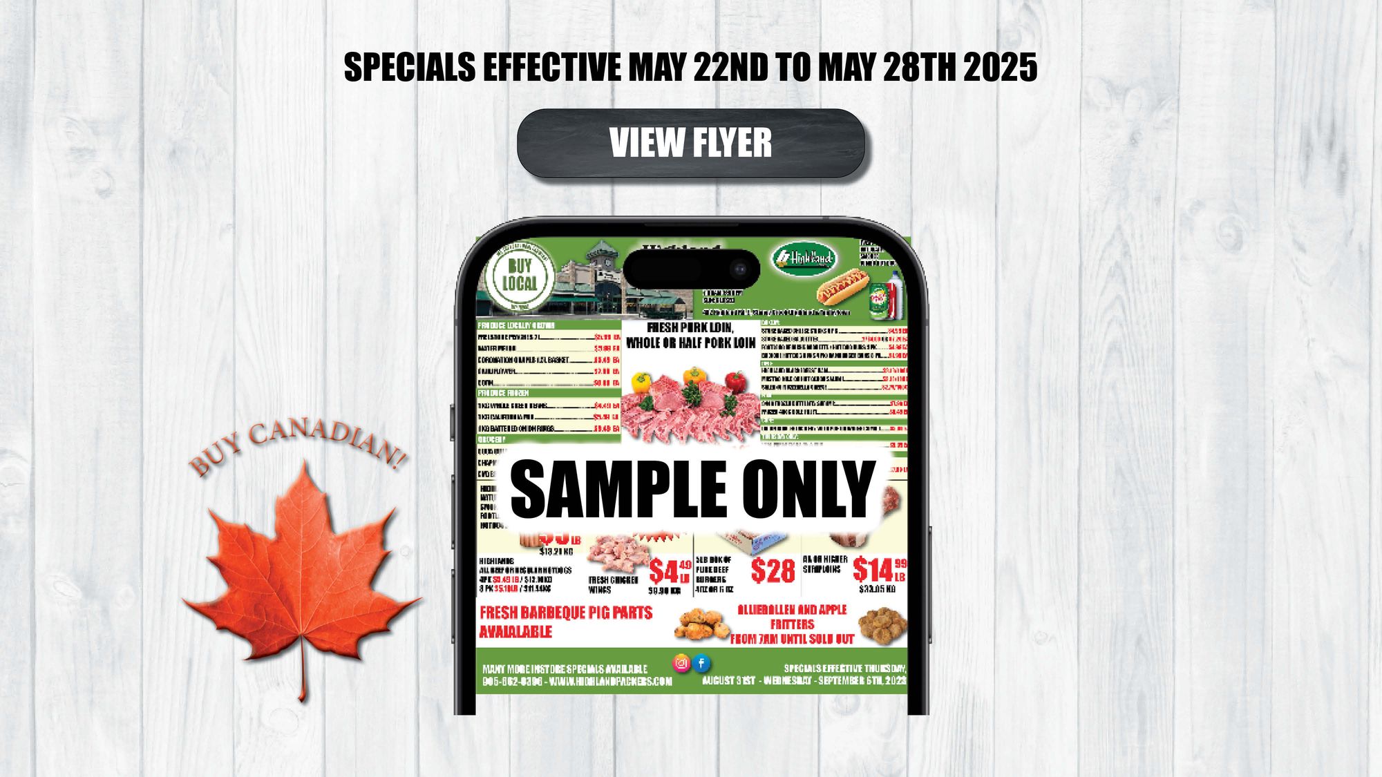 HIGHLAND PACKERS - CANADIAN MEAT MARKET - CANADIAN BUTCHERS- BUY CANADIAN